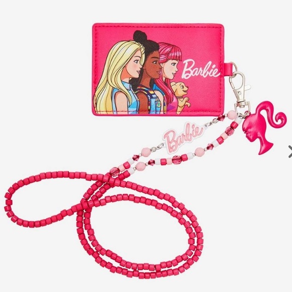Barbie | Accessories | Nwt Barbie Lanyard With Card Holder Beaded ...